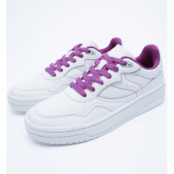 Zara | Shoes | Nwt Zara Contrasting Color Sneakers 65 | Poshmark
